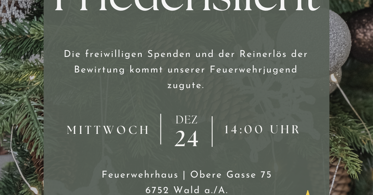 Friedenslicht Wald am Arlberg